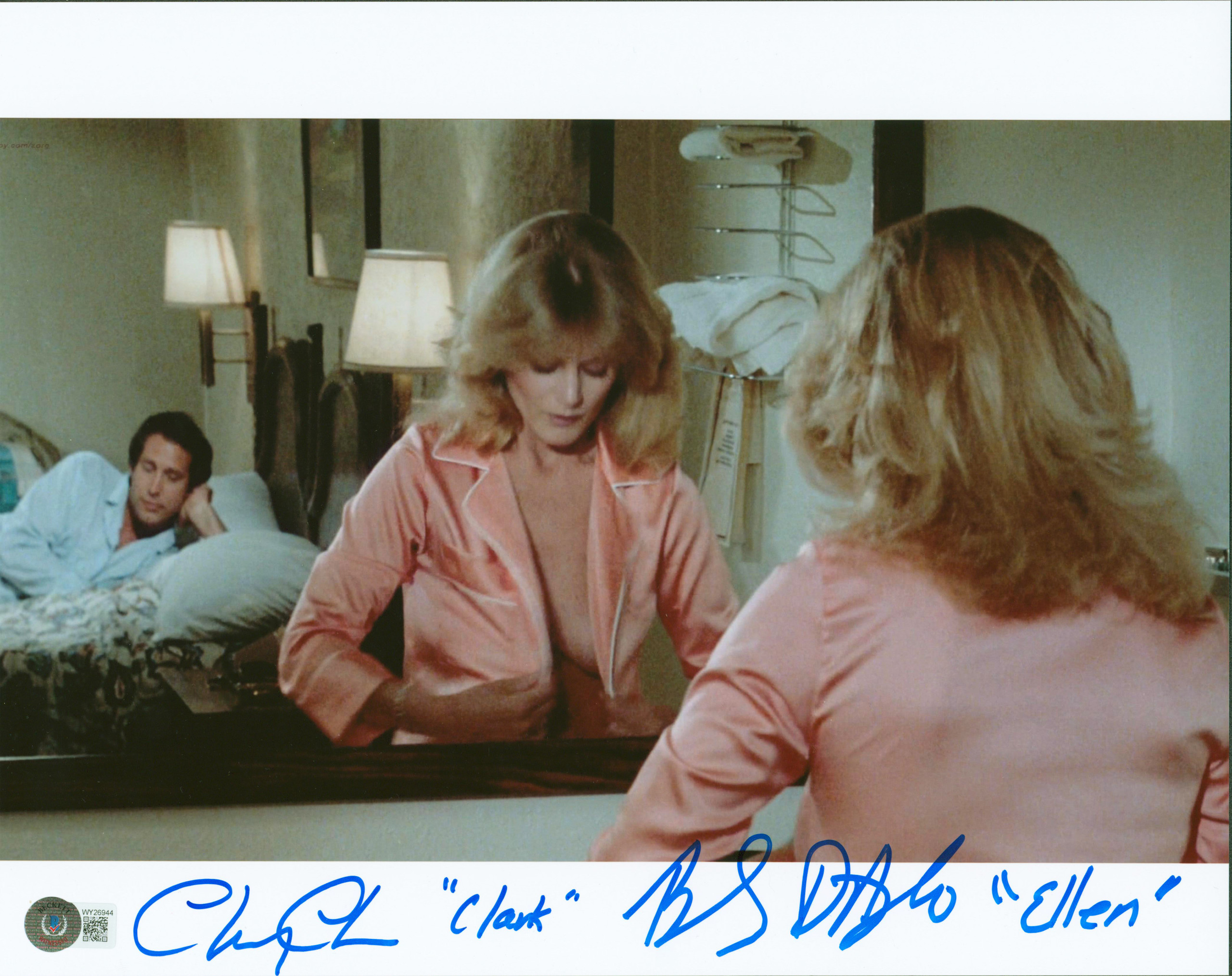 Chevy Chase & Beverly D'Angelo European Vacation Signed 11x14 Photo BAS ...