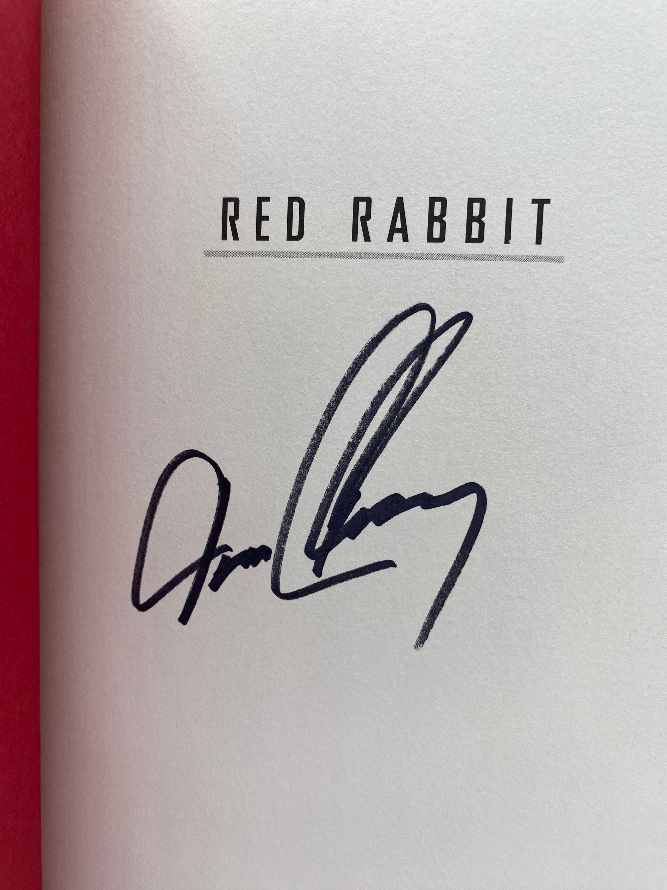 Tom Clancy Signed Book - Red Rabbit