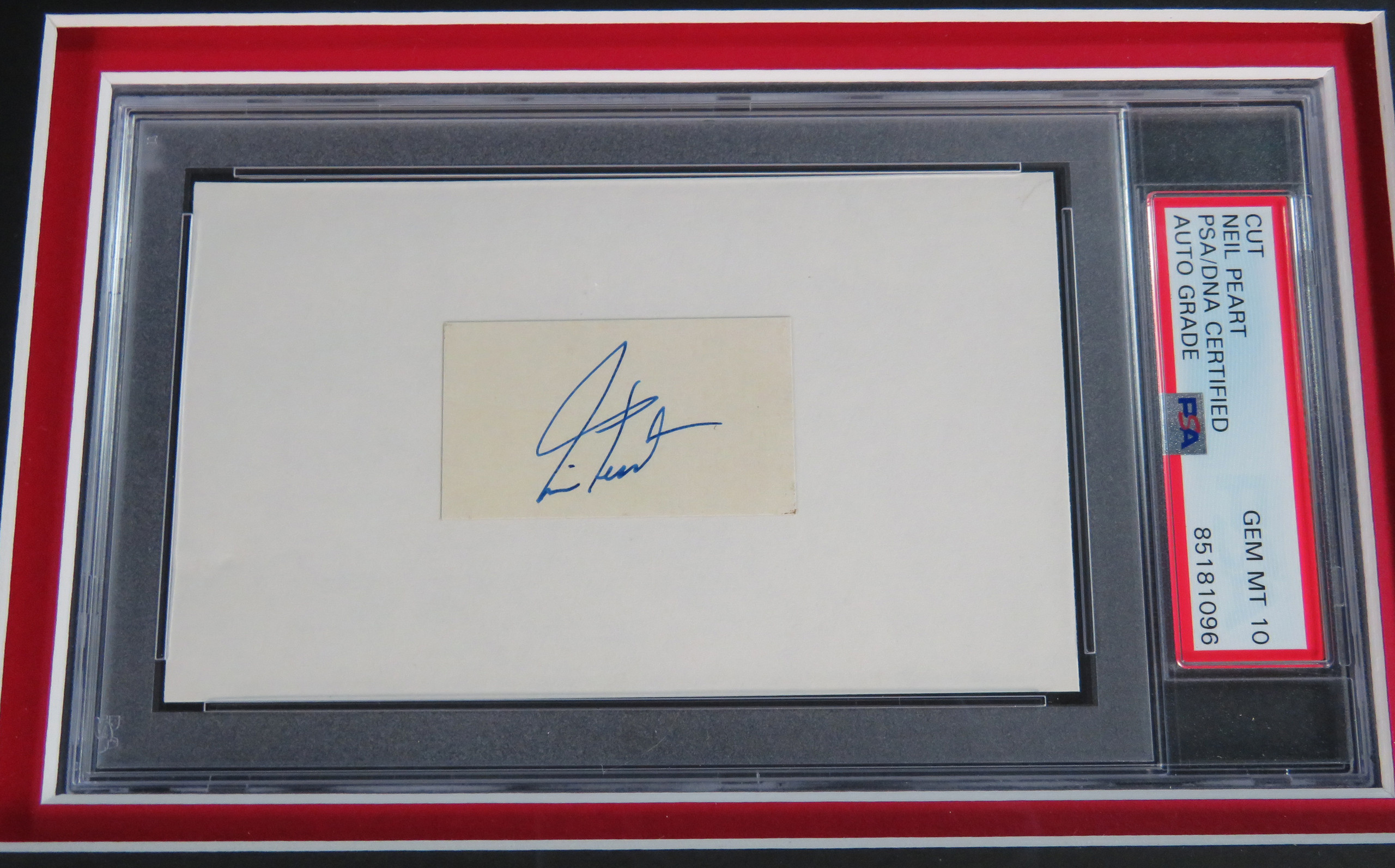 Neil Peart Signed Drumstick Display - Premiere Collectibles