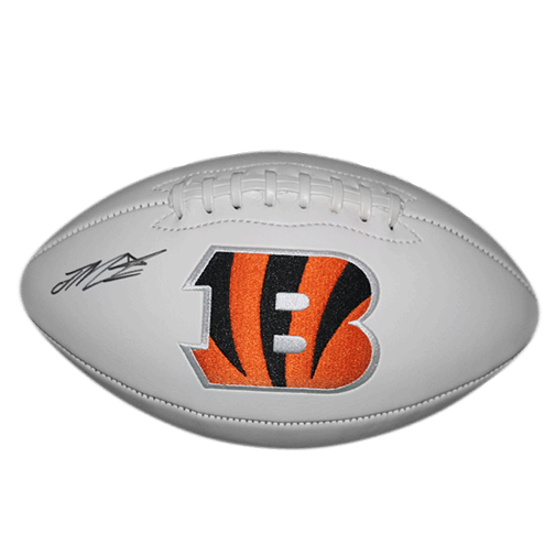Joe Mixon Signed Cincinnati Bengals Official NFL Team Logo White ...