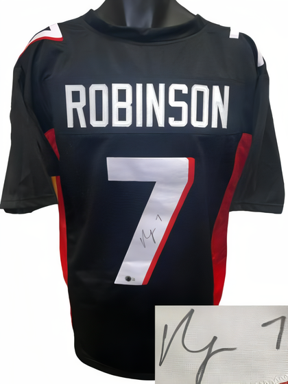 Bijan Robinson Signed Atlanta Custom Stitched Pro Style Football Jersey ...