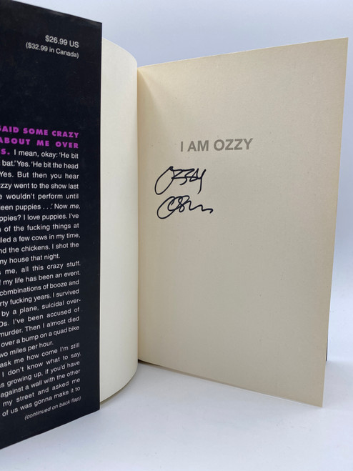 I Am Ozzy - Ozzy Osbourne (Signed Book)