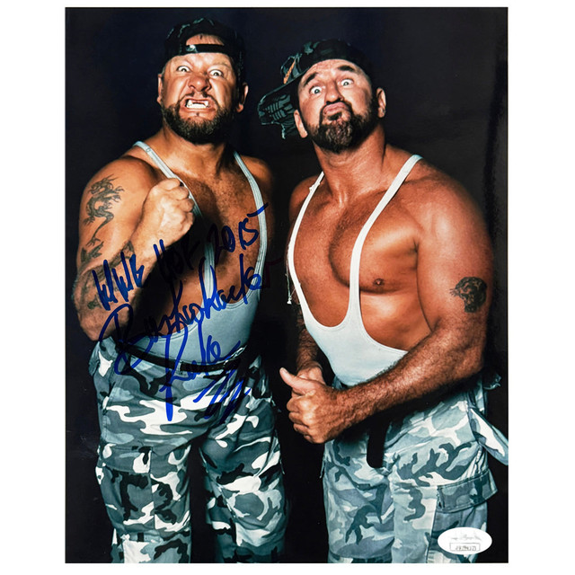 Bushwacker Luke Signed WWE HOF 2015 Inscription Pose 4 Wrestling 8x10 ...