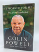 It Worked for Me - Colin Powell (Signed Book)