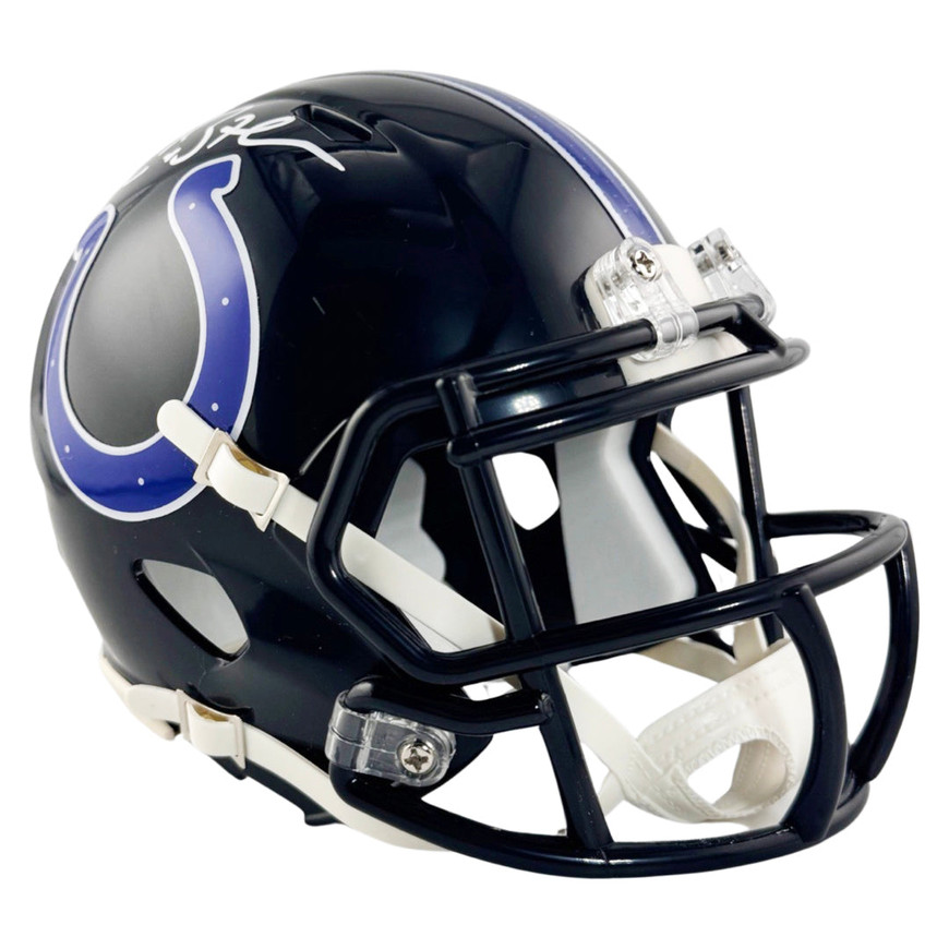 Antoine Bethea Signed Indianapolis Colts Alt 2023 Speed Mini Football ...