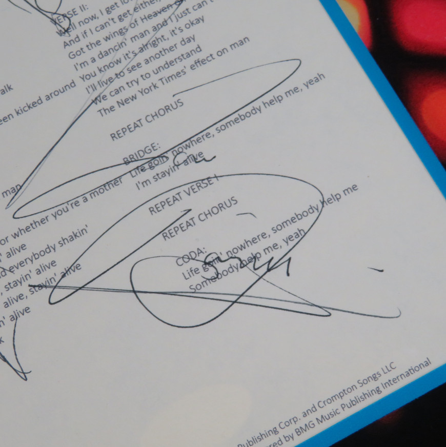 Bee Gees Signed Display - Premiere Collectibles