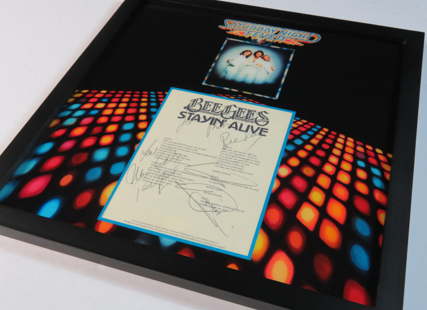 Bee Gees Signed Display - Premiere Collectibles