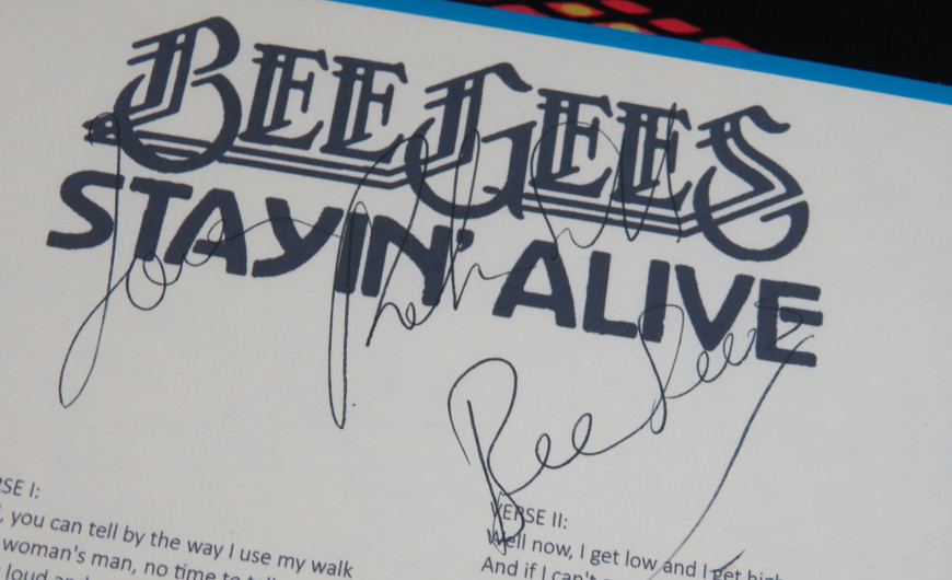 Bee Gees Signed Display - Premiere Collectibles
