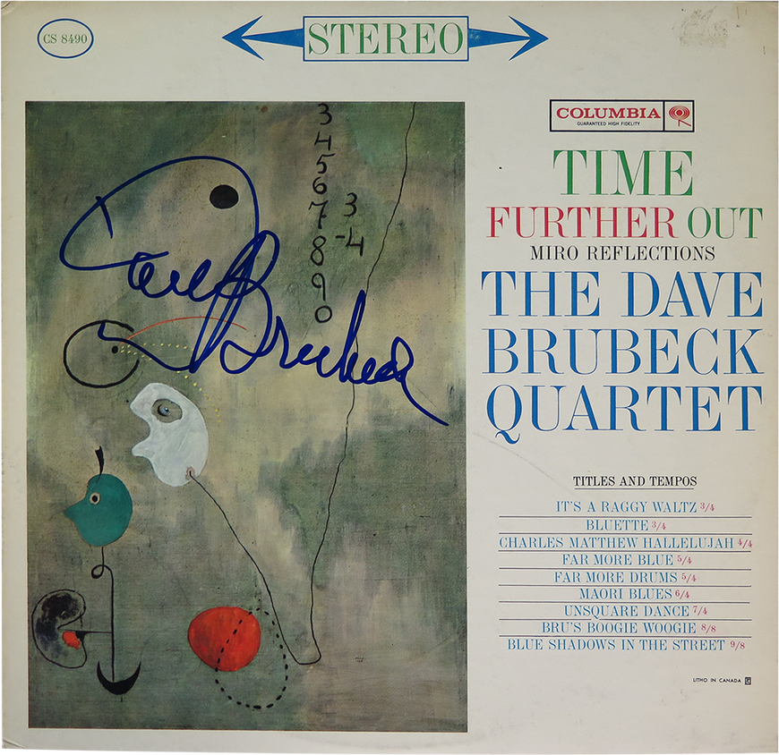 Time Further Out - The Dave Brubeck Quartet (AUTOGRAPHED VINYL)