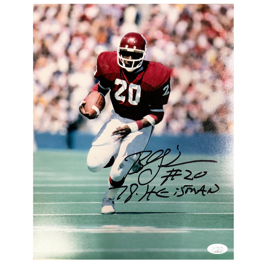 Billy Sims Signed 78 Heisman Inscription Oklahoma College Pose 2 ...