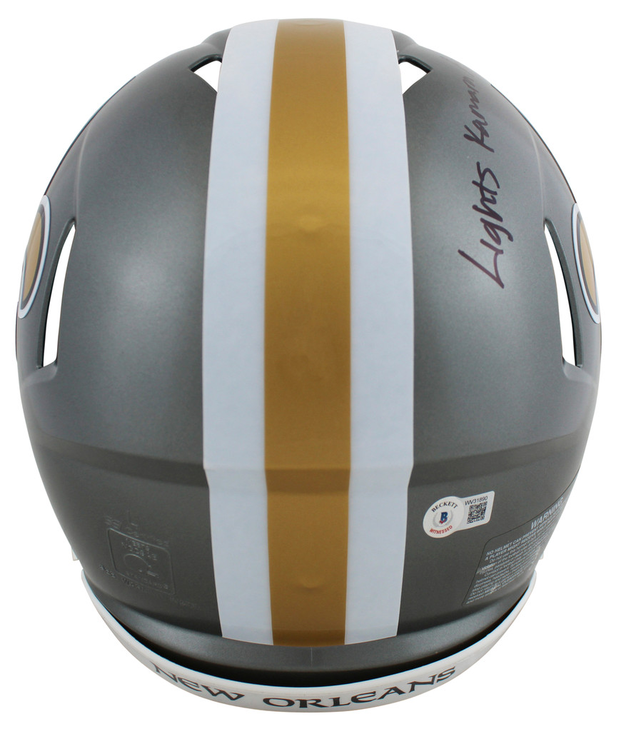 Saints Alvin Kamara "LKA" Signed Flash Full Size Speed Proline Helmet ...