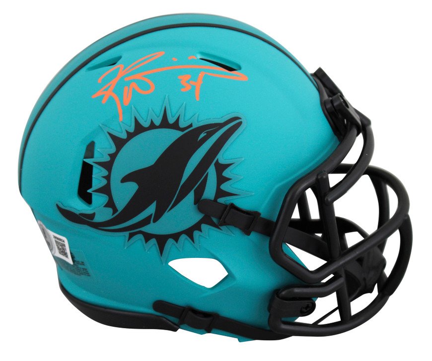 Dolphins Ricky Williams Authentic Signed Rave Speed Mini Helmet BAS ...