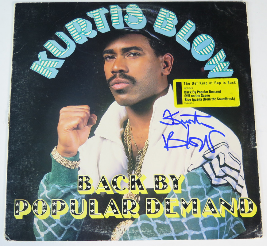 Back By Popular Demand by Kurtis Blow | Signed Vinyl - Authentic ...