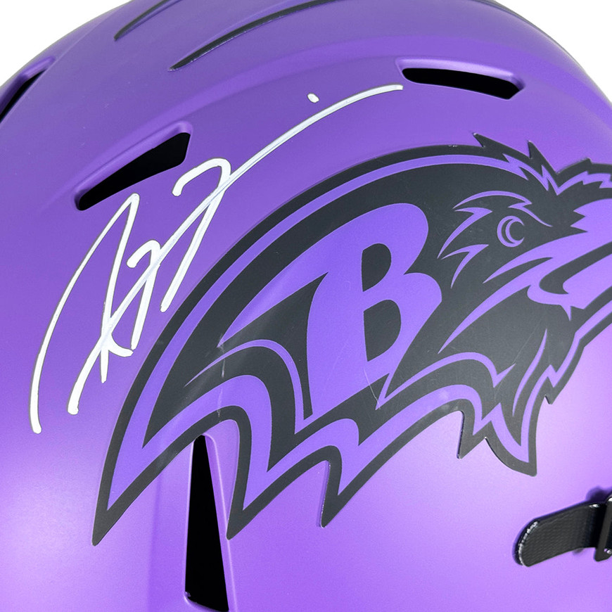 Ray Lewis Signed Baltimore Ravens Rave Full-Size Replica Football ...