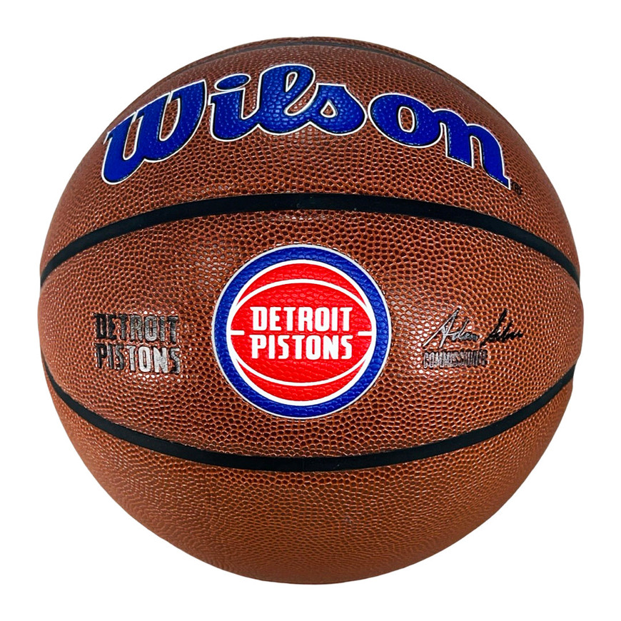 Dennis Rodman Signed The Worm Inscription Detroit Pistons Wilson NBA ...