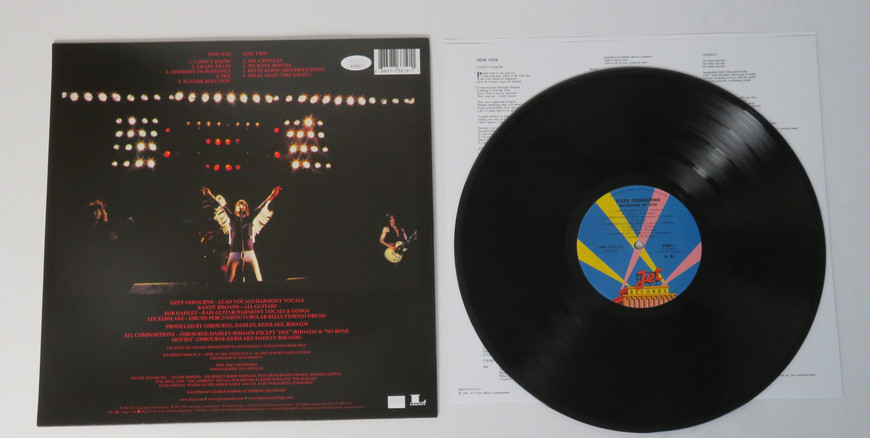 Ozzy Osbourne — Blizzard Of Ozz — Signed by Ozzy Osbourne (JSA)