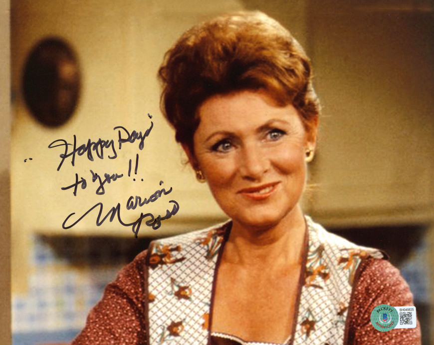 Marion Ross Happy Days "Happy Days to You!!" Signed 8x10 Photo BAS # ...
