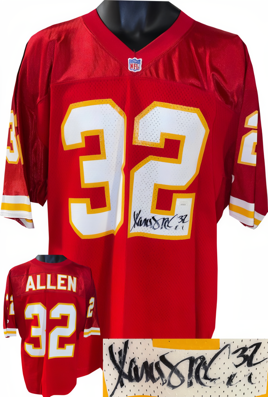 Marcus Allen Signed Official Wilson Nfl Authentic Proline Jersey Jsa #Ac92233 Red/Kansas City ...