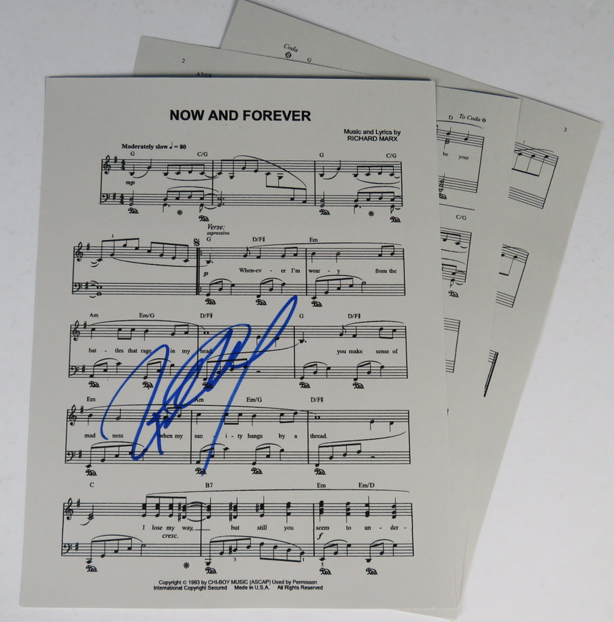 Now And Forever - Richard Marx (Signed Book)