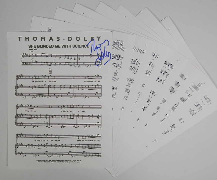 She Blinded Me With Science - Thomas Dolby (Signed Book)