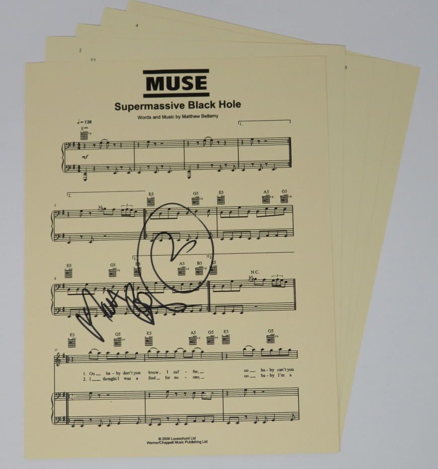Supermasive Black Hole - Muse (Signed Book)