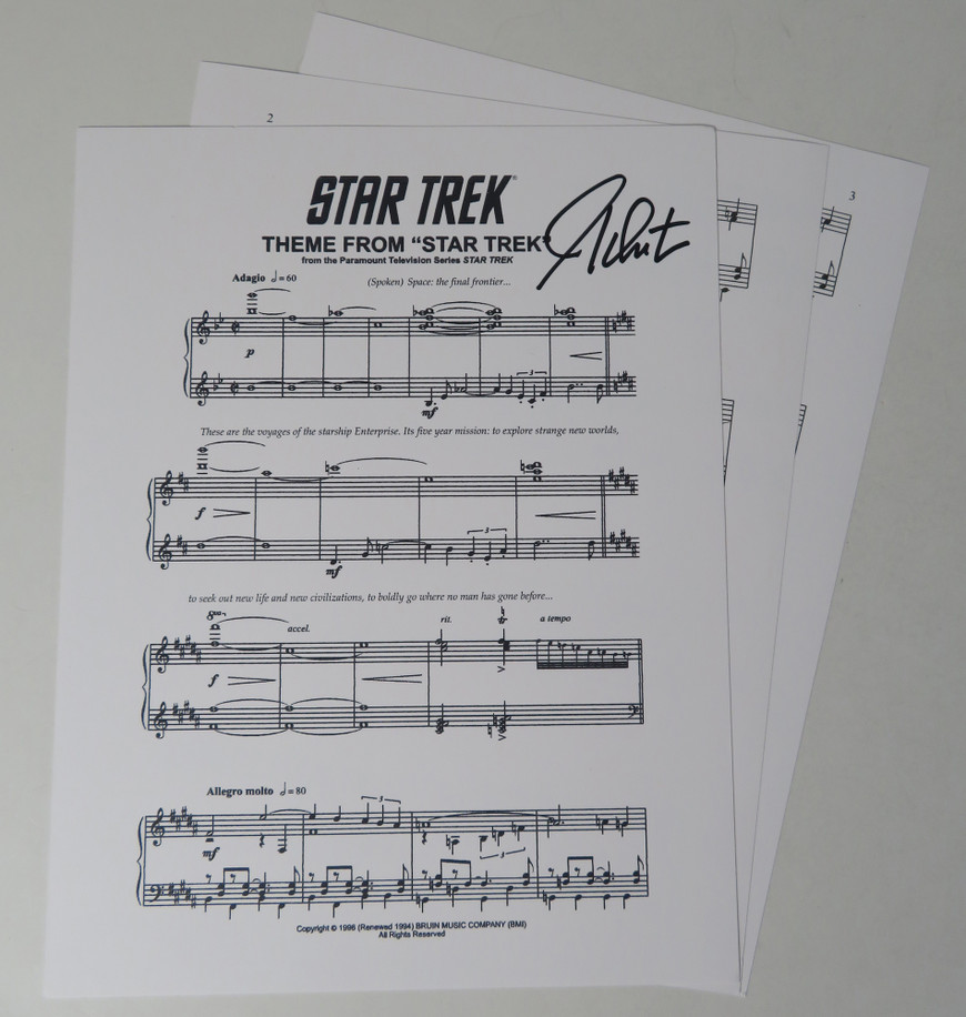Theme From Star Trek - Star Trek (Signed Book)