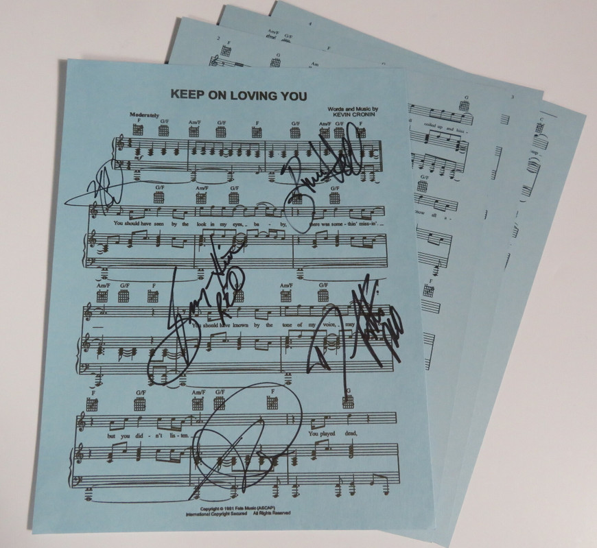 Keep On Loving You - REO Speedwagon (Signed Book)
