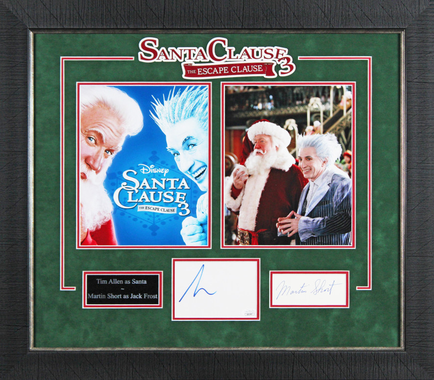 Tim Allen & Martin Short The Santa Clause 3 Signed Framed Display BAS # ...