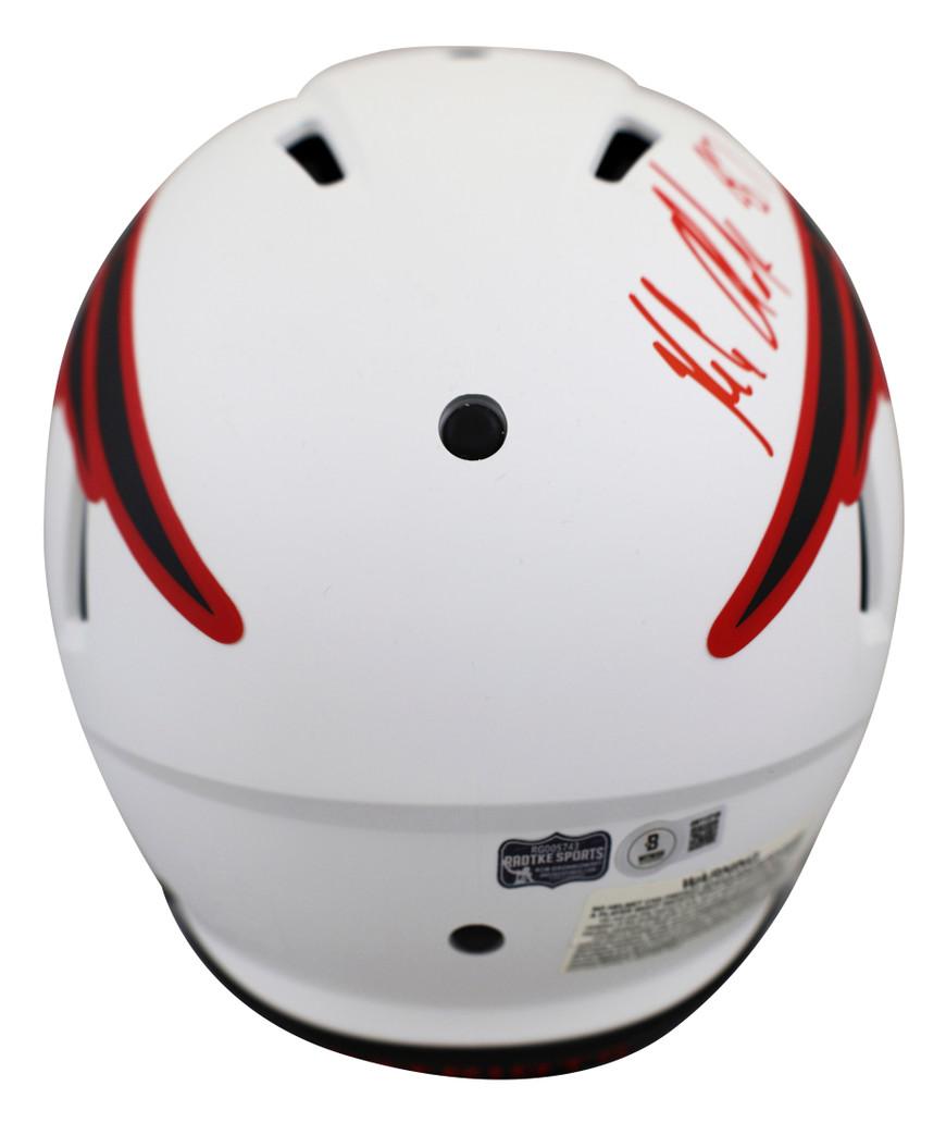 Patriots Rob Gronkowski Signed Lunar F/S Speed Proline Helmet W/ Case ...