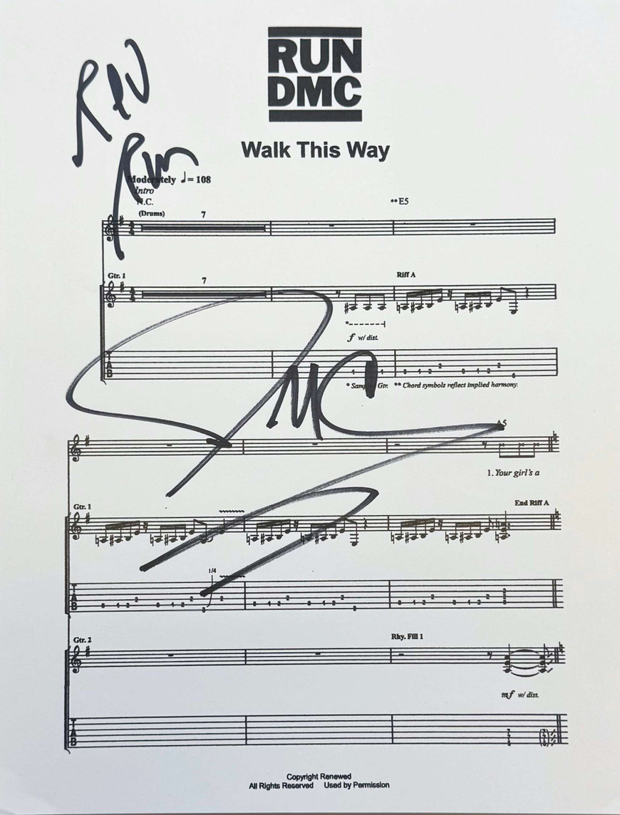 "Walk This Way" Sheet Music