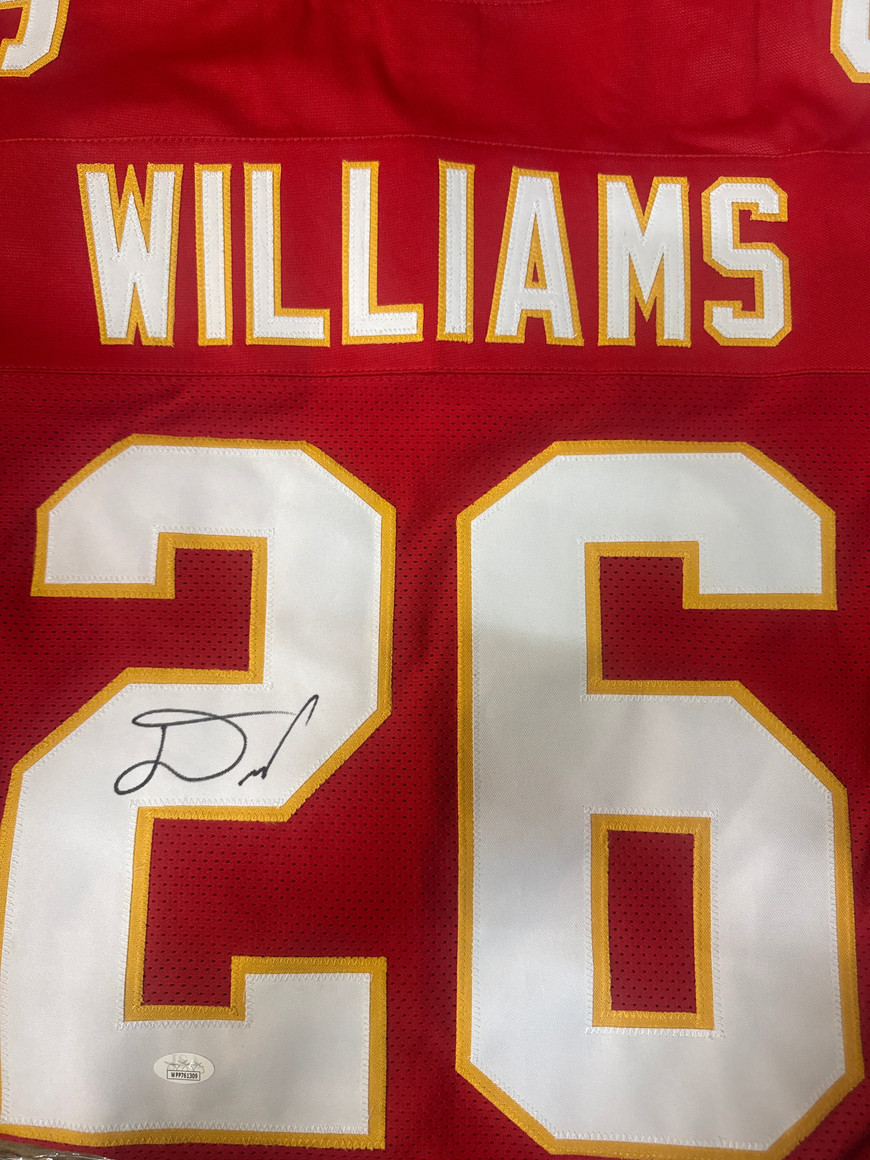 Damien Williams Signed Pro-Edition Red Football Jersey (JSA)
