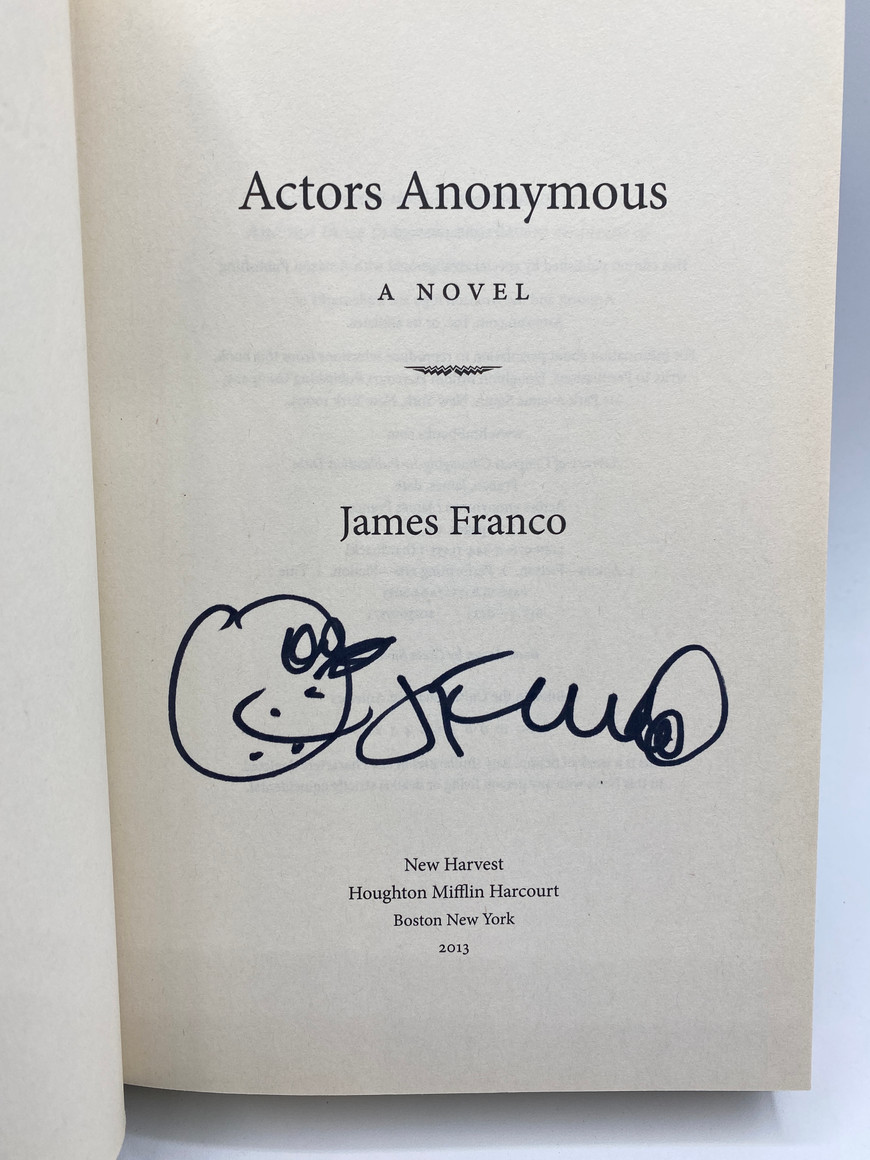 Actors Anonymous - James Franco (Signed Book)