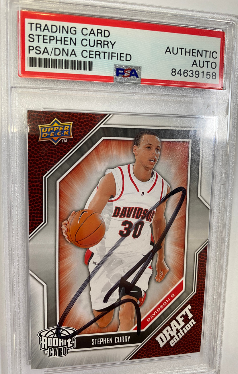 Stephen Curry Draft Edition Rookie Card - (Signed Card)