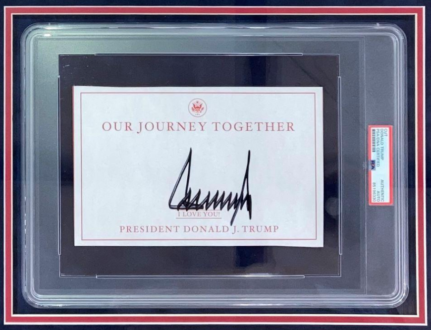 Donald Trump Signed Custom Framed Book Insert Display - Donald Trump ... Donald Trump Signed Custom Framed Book Insert Display - Donald Trump ...