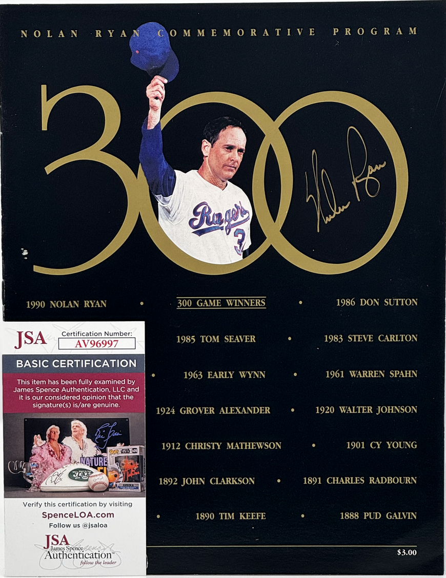 Nolan Ryan Signed 300 Wins - (Signed Book)