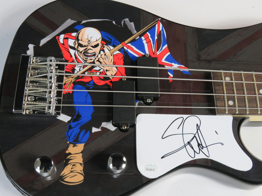 Steve Harris Signed Bass Guitar - Premiere Collectibles