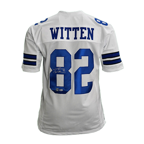 Jason Witten Signed Pro Edition White Football Jersey (Beckett)