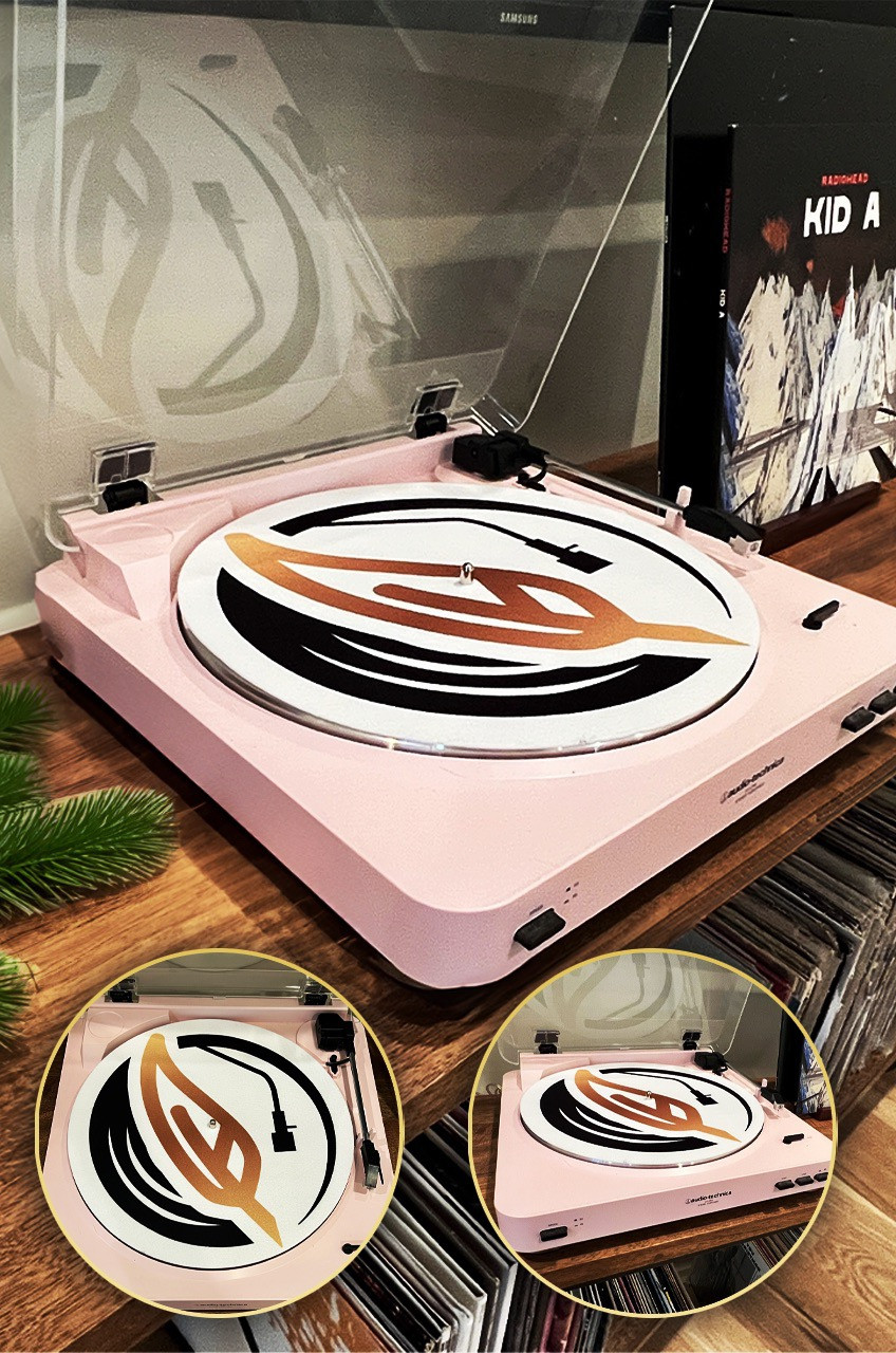 Felt Record Pad Turntable Slipmat - Premiere Collectibles (Signed Book)