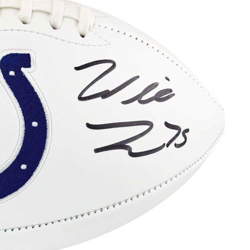 Will Fries Signed Indianapolis Colts Official NFL Team Logo White ...