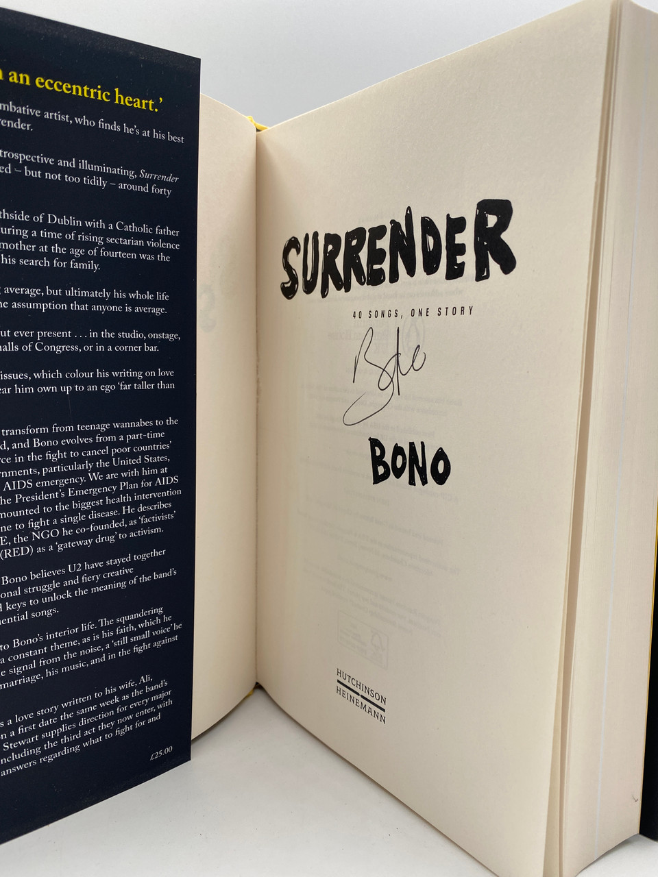 Surrender - Bono (Signed Book)