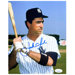 Jack Clark Signed New York Pose 3 Baseball 8x10 Photo (JSA)