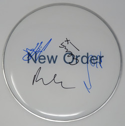 New Order Signed Drumhead LH-AX17694 - New Order (Signed Drumhead)