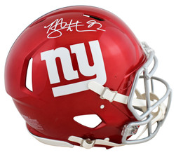 Giants Michael Strahan Signed Flash Full Size Speed Proline Helmet BAS ...