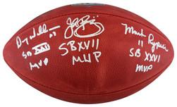 WFT SB MVPs Williams, Rypien & Riggins Signed Official Duke Nfl ...