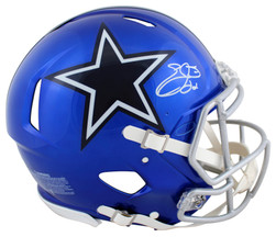 Cowboys Emmitt Smith Signed Flash Full Size Speed Proline Helmet BAS ...