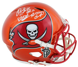 Buccaneers Warren Sapp 3x Insc Signed Flash Full Size Speed Proline ...