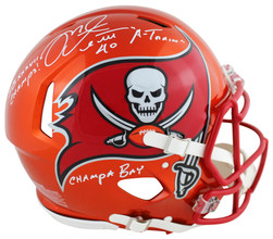 Buccaneers Mike Alstott "3x Insc" Signed Flash F/S Speed Proline Helmet ...