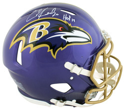 Ravens Ed Reed "HOF 19" Signed Flash Full Size Speed Proline Helmet BAS ...