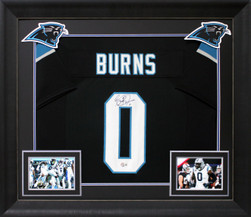 Brian Burns Authentic Signed Black Pro Style Framed Jersey Autographed BAS