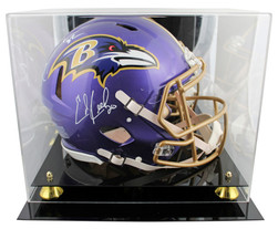 Ravens Ray Lewis & Ed Reed Signed Flash F/S Speed Proline Helmet W ...
